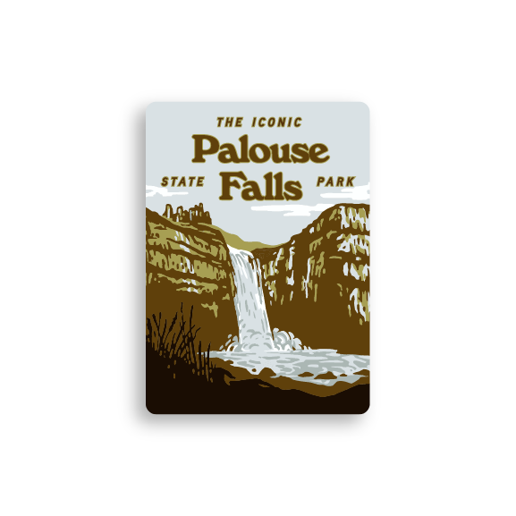 Palouse Falls Kestrel Country Sticker